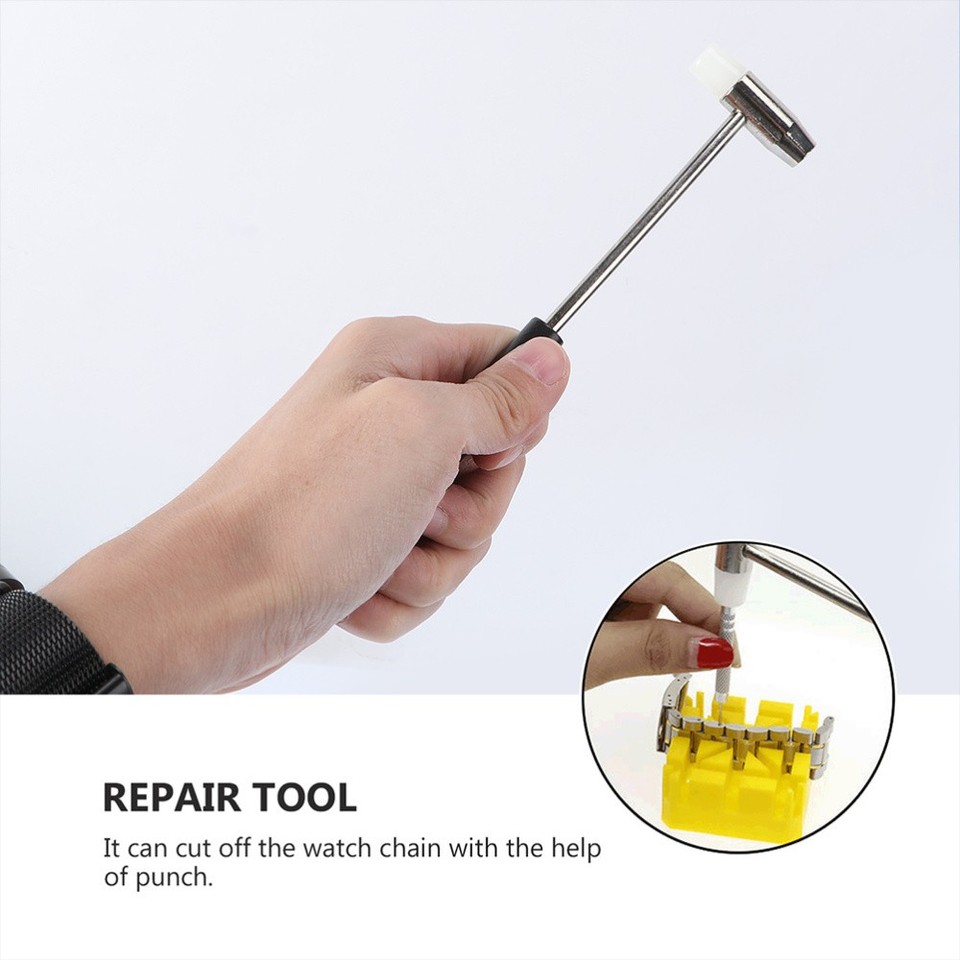2 Pcs Watch Repairing Hammer Plastic Small Portable Watchmakers Tools ...