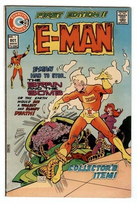 E-Man #1 October 1973 Charlton Comics Origin & 1st Apperance Key Issue ...