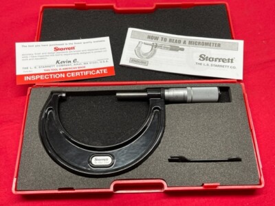 Starrett 436.1FL-3 Outside Micrometer Friction Thimble, Lock Nut IN ...