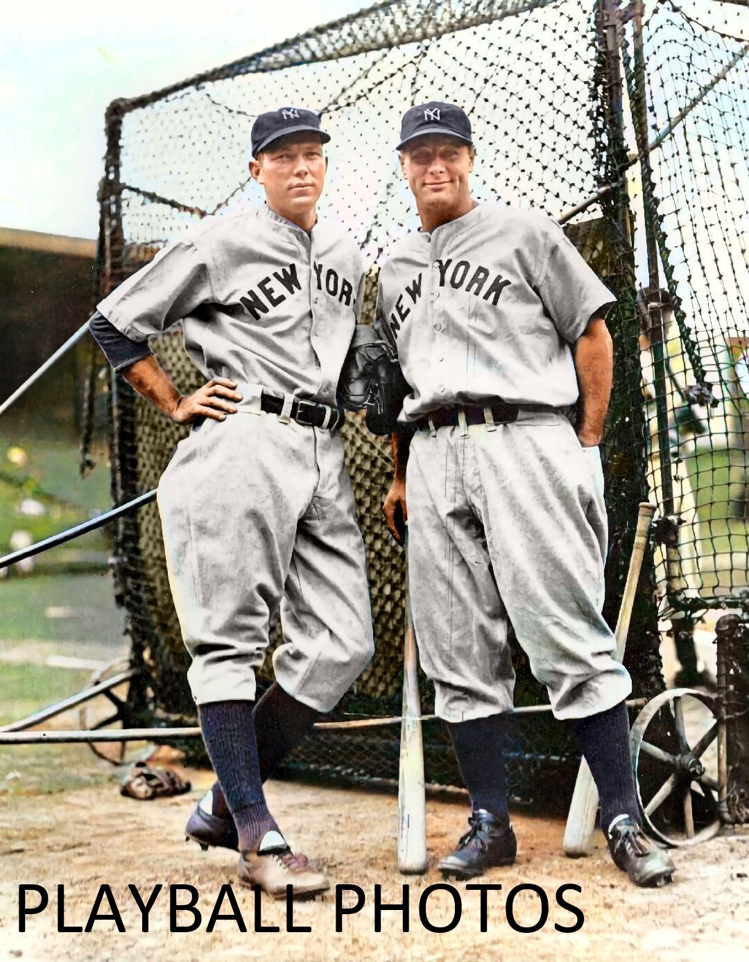 Lou Gehrig & Bill Dickey Colorized 8x10 Print-FREE SHIPPING | eBay