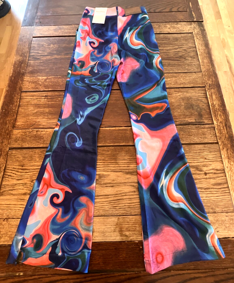 PSYCHEDELIC PANTS BURNING MAN GROOVY FESTIVAL DISCO RETRO HIPPIE 70s ...