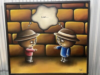 Kevin Luthardt “Neighbors” Oil on Canvas, signed and dated verso, See ...