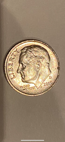 2013 D Dime Rim Error | eBay