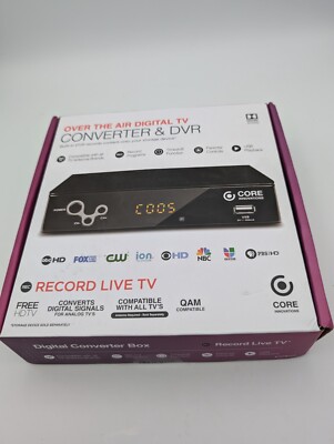 OVER THE AIR DIGITAL TV CONVERTER & DVR , CORE INNOVATIONS | eBay