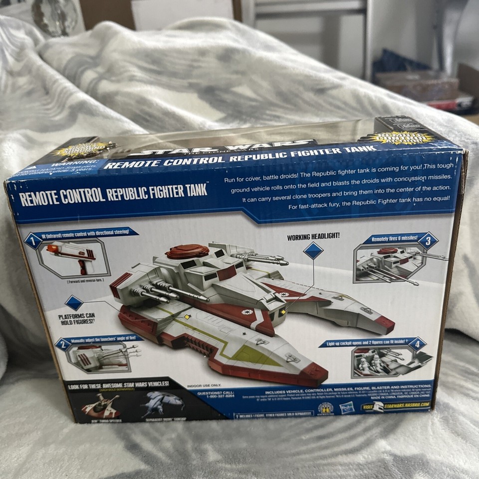 Star Wars The Clone Wars Remote Control Republic Fighter Tank Vehicle ...