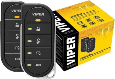 NEW Viper 5806V 2 Way LED Remote Control Alarm System Remote Start ...