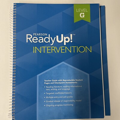 Pearson Ready Up! Intervention Level G Spiral-bound 9780328869954 | eBay