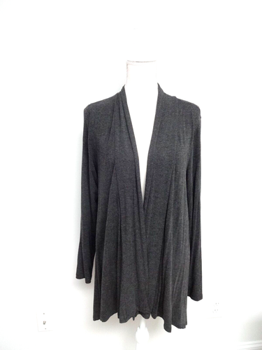 MISIA CURVY Womens 1XL Gray Long Sleeve Lightweight Open Cardigan | eBay