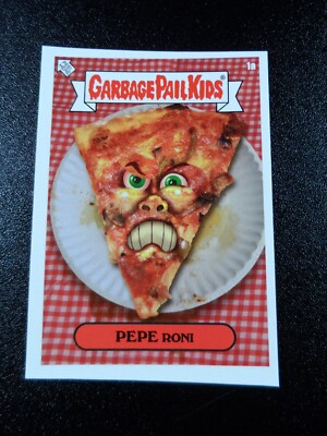 Pepe Roni Pepperoni Pizza Spoof Garbage Pail Kids Card | eBay