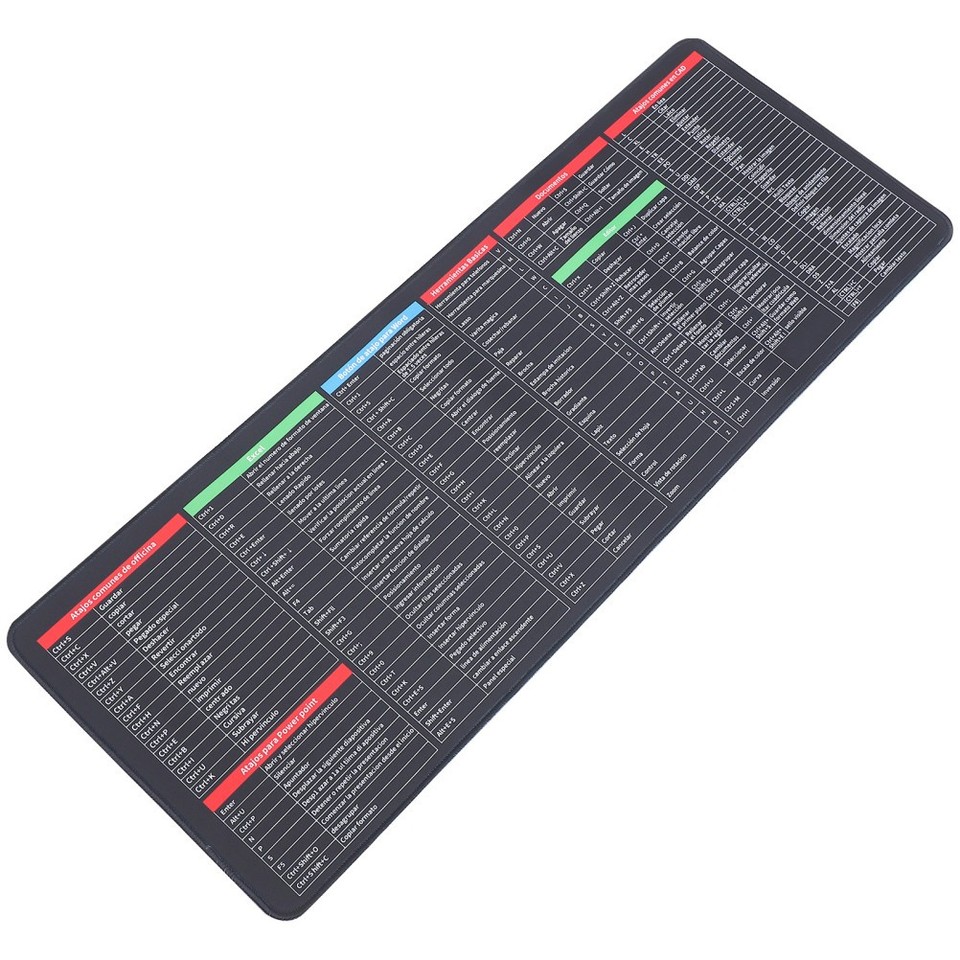 Rubber Bottom Keyboard Mat 300X800X3mm Multifunctional Shortcut Key ...