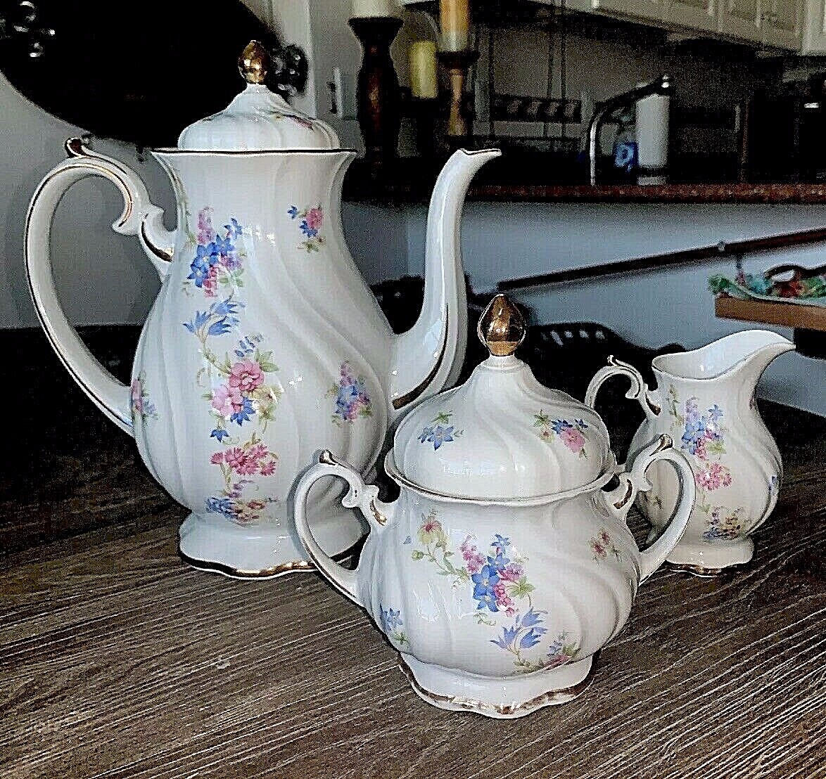 Thomas Germany Tea Set Pitcher, Creamer, Sugar Bowl W/lids Numbered ...