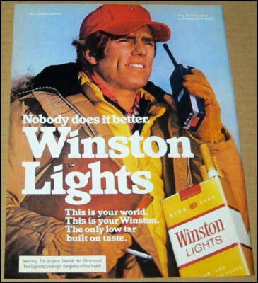 1981 Winston Lights Cigarettes / Michelob Beer Print Ad Advertisement ...