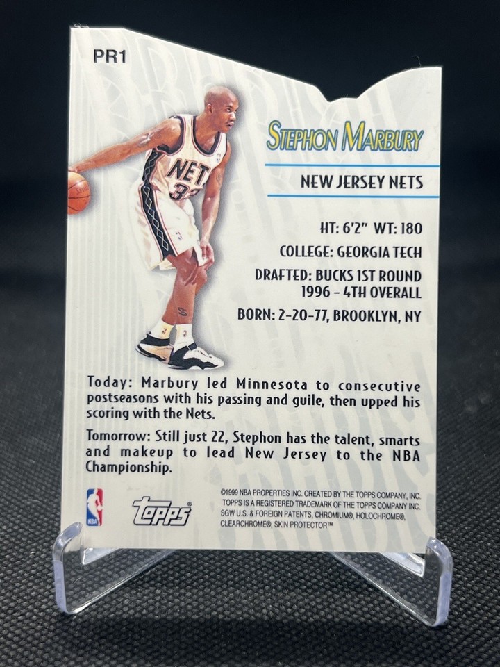 1999 Topps Prodigy#PR1 Stephon Marbury - New Jersey Nets | eBay