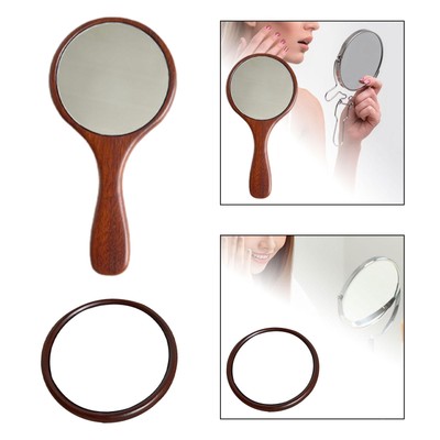 Small Makeup Mirror Wooden Portable Cosmetic Mirror for Travel Woman | eBay