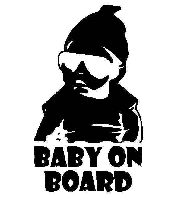 BABY ON BOARD FUNNY CAR DECAL. CARLOS THE HANGOVER TRUCK WINDOW STICKER ...