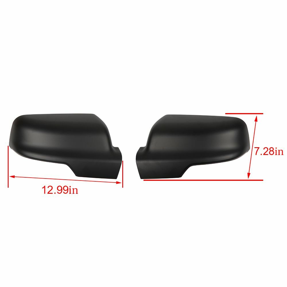 2x Side Door Rearview Mirrors Decor Cover Trim Shells For Ram 1500 2018 ...