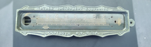 Antique Vintage Large Taylor Instrument Co Tycos Cast Iron & Brass ...