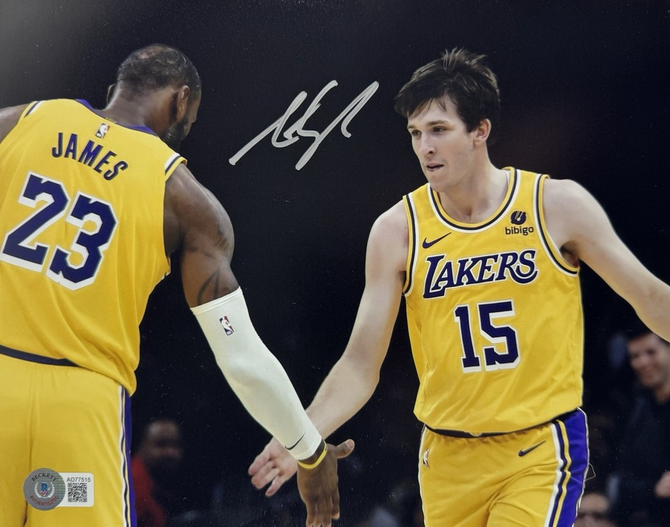 AUSTIN REAVES SIGNED AUTOGRAPHED 8x10 PHOTO LOS ANGELES LAKERS BECKETT ...