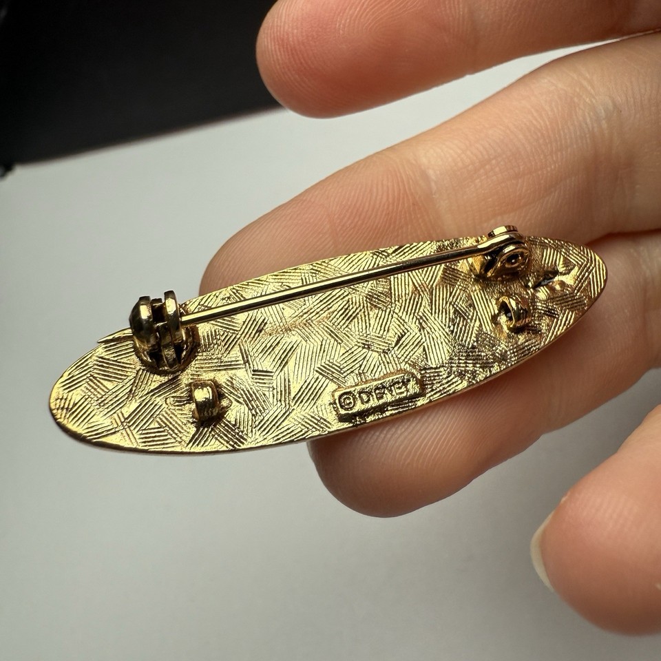Mom Mickey Mouse Brooch Pin Gold Tone Signed Disney | eBay