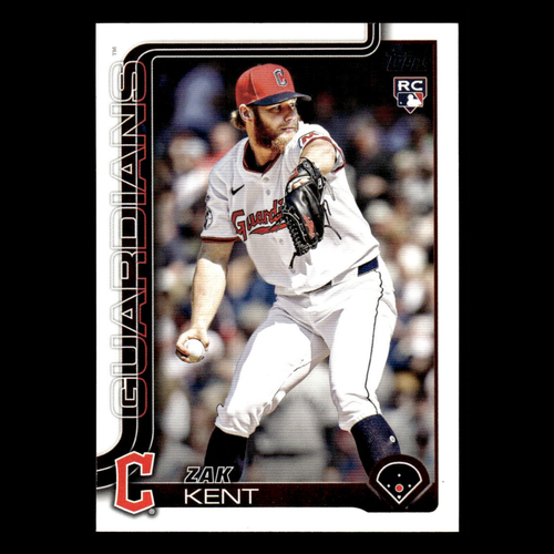 Zak Kent Rookie #US238 2025 Topps Update Cleveland Guardians Baseball ...