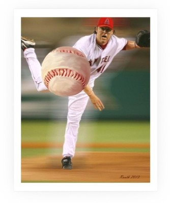 "FASTBALL" limited edition art print numbered and signed by Bob Routh ...