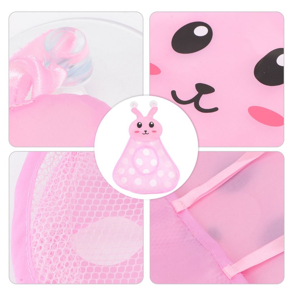 1Pc Cartoon Storage Bag Rabbit Shaped Pouch Bath Toy Storage Container ...
