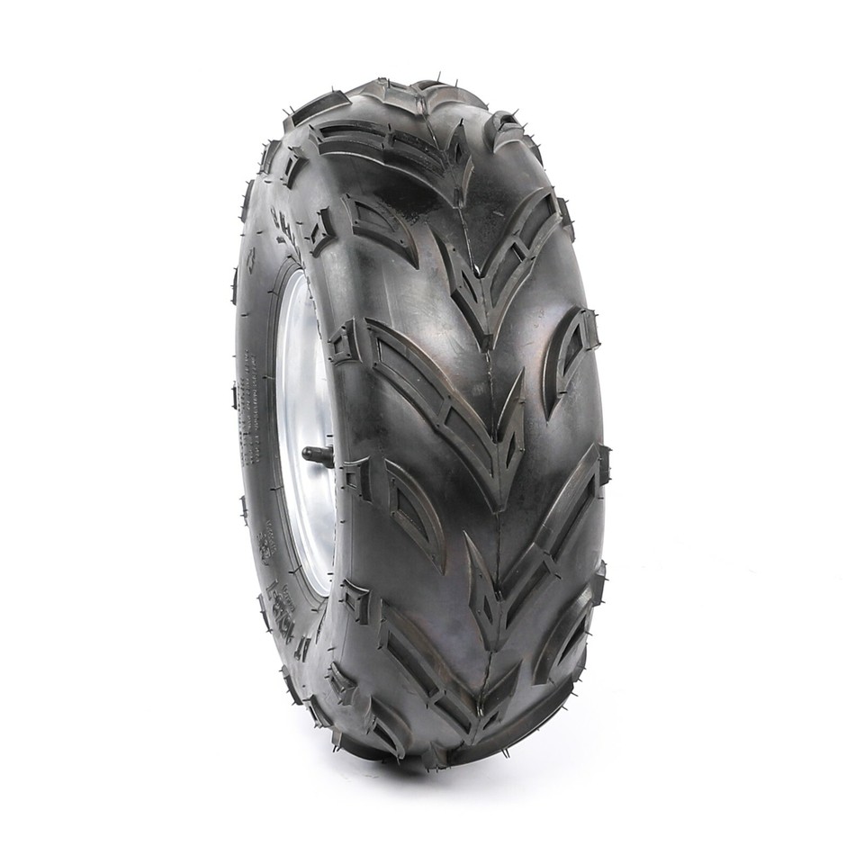 2PC 16x8-7 Tire Wheel Rim 4 Lug Steering Spindle Hub ATV Quad Go Kart ...