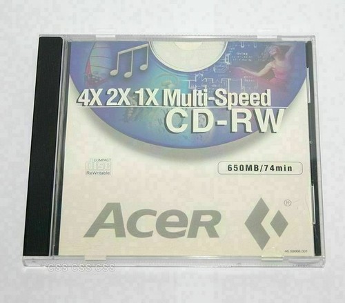 Acer CD-RW 4x 2x 1x Multi-Speed 650MB 74 min. Compact Disc | eBay