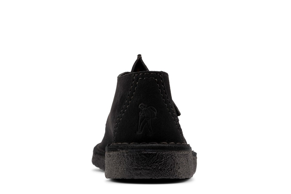 NEW Clarks Originals Desert Trek Black Suede LEATHER "BANK ROBBER" lace ...
