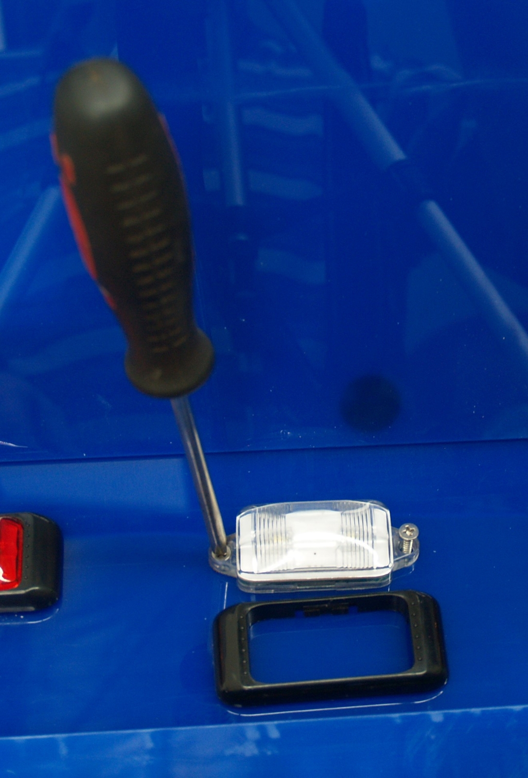 PAIR WHITE LED FRONT MARKER LIGHTS TRAILER TRUCK CARAVAN MULTI VOLT ADR ...