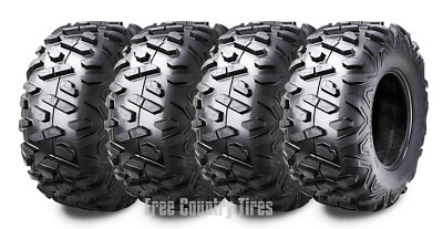 Set 4 WANDA ATV/UTV Tires 27x10-12 27x10x12 All Terrain 6PR Bighorn ...