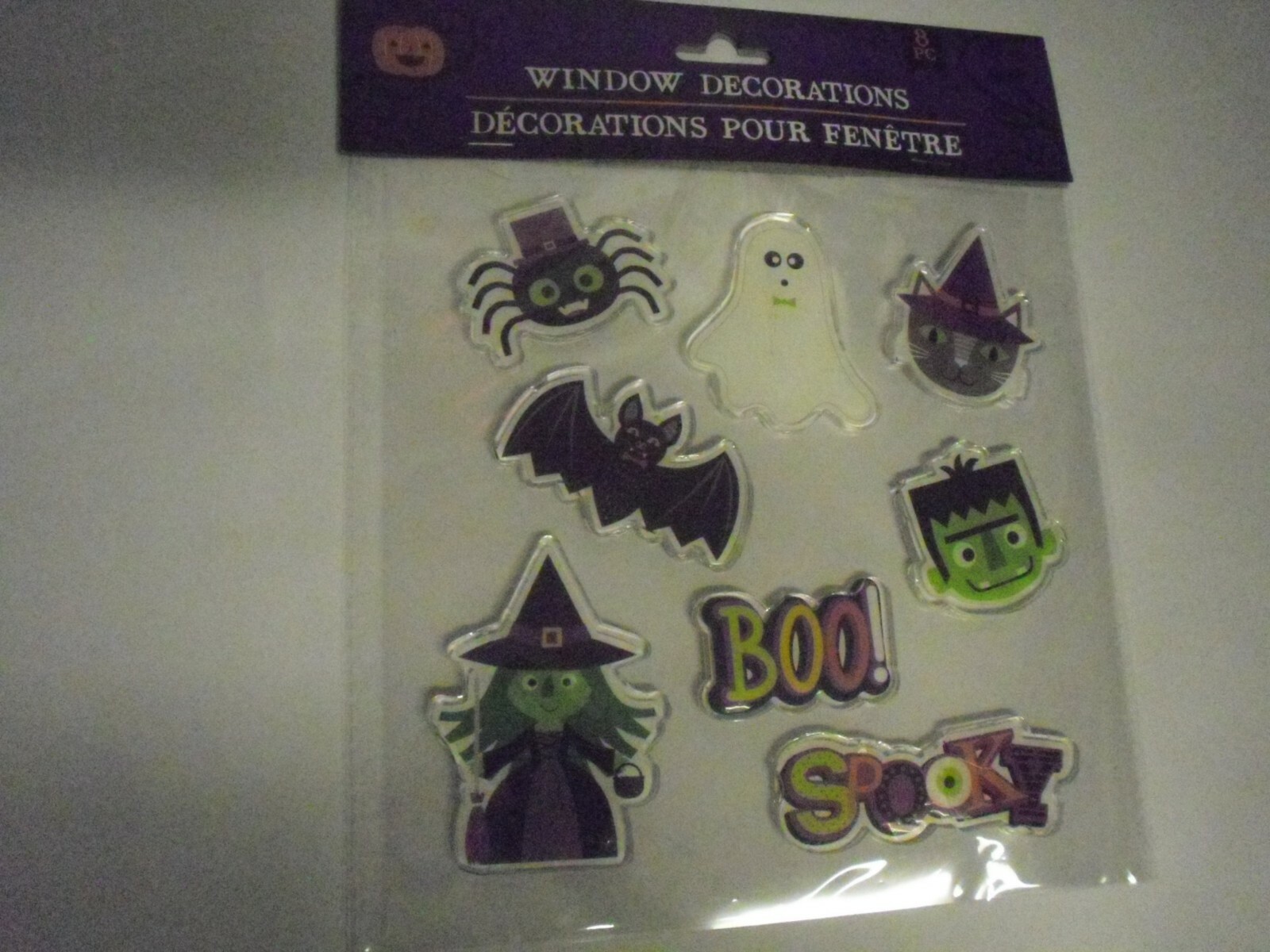 Halloween 9 PC Red Blood Get out Window GEL Clings Decorations Spooky ...