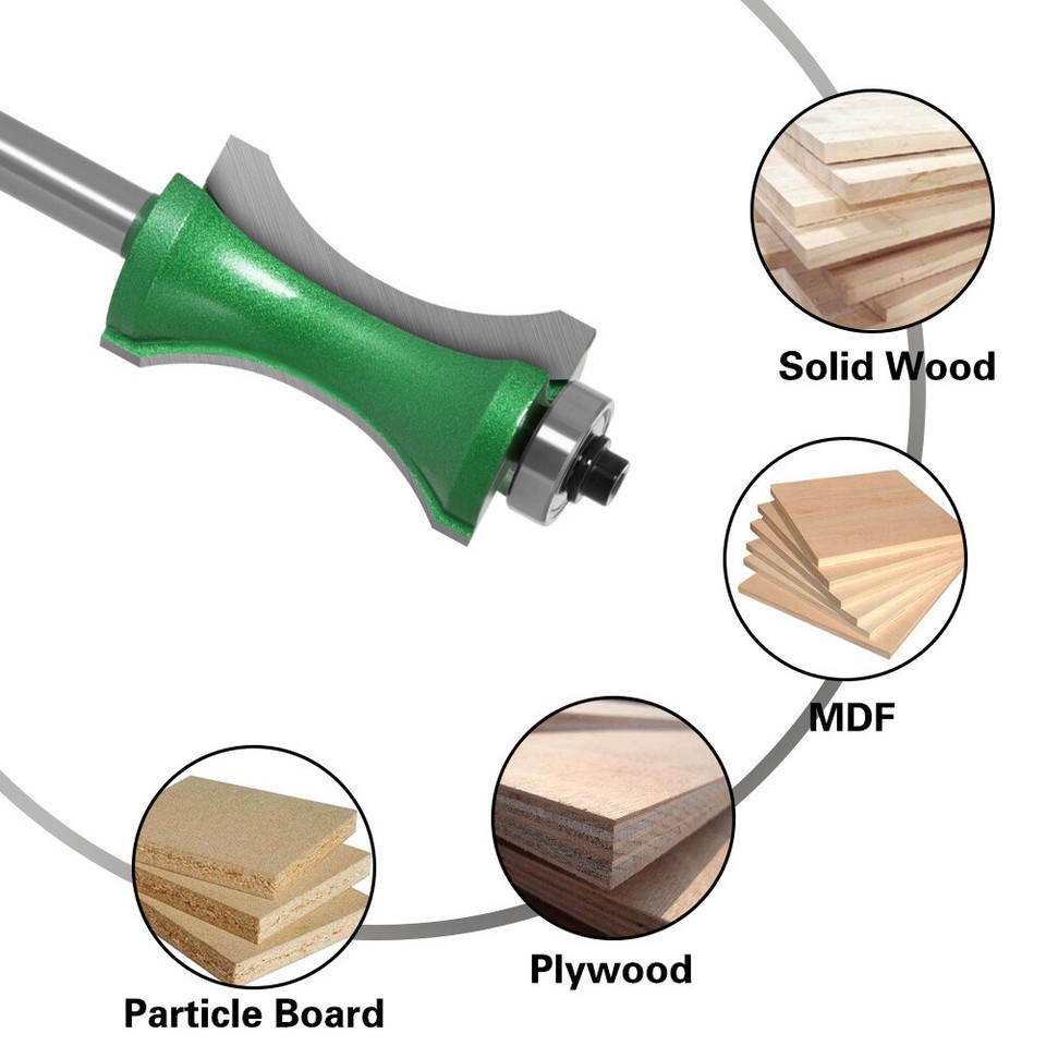 8mm Shank Convex Column/Face Furniture & Edge Molding Router Bit ...