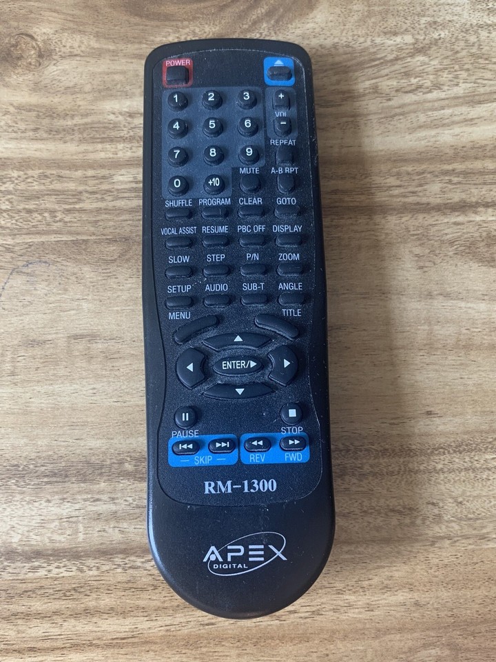 Original APEX RM-1300 Remote Control for Models AD1500, AD1500RM | eBay