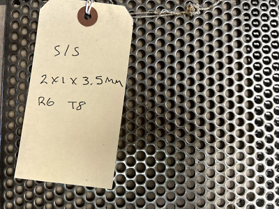 *DAMAGED* Stainless Steel Perforated Sheet 2m x 1m x 3.5mm R6 T8 | eBay