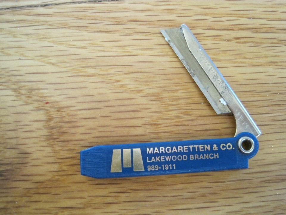 Razor Blade Go for the Gold Margaretten & Co Lakewood Branch 2 1/2 ...