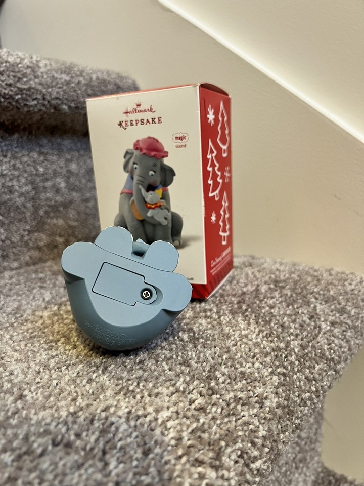 Hallmark Keepsake Baby Mine Disney Dumbo 2014 Magic Sound Christmas ...