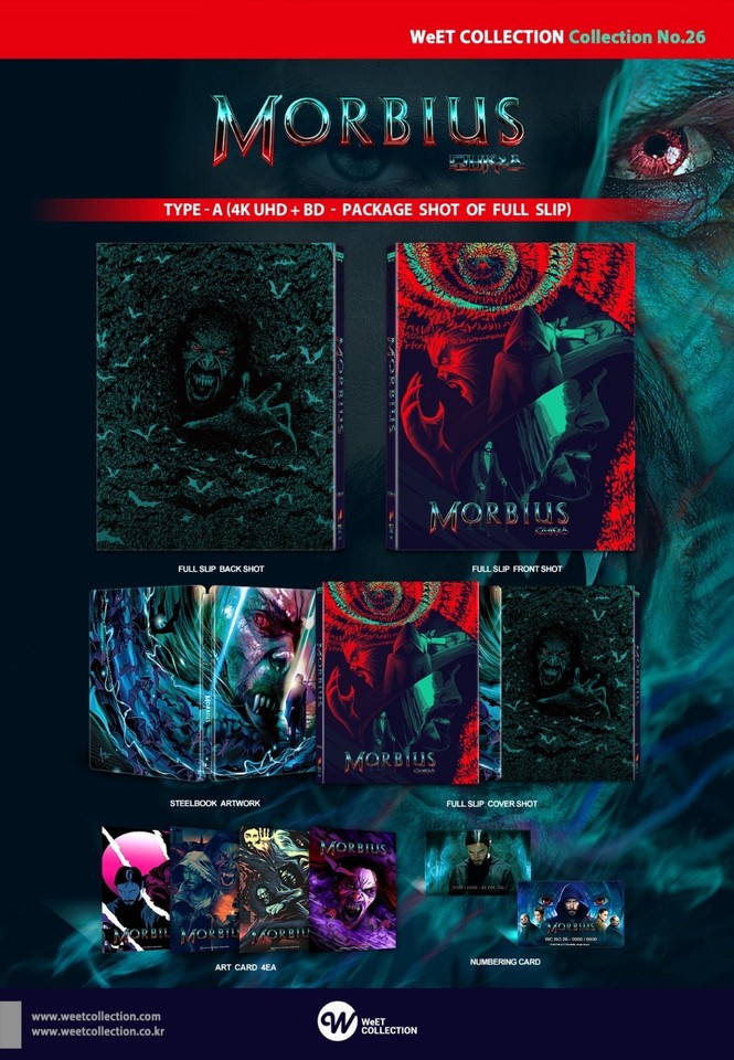 Morbius WeET Collection One Click 4K UHD+Blu-ray SteelBook Neu & OVP ...
