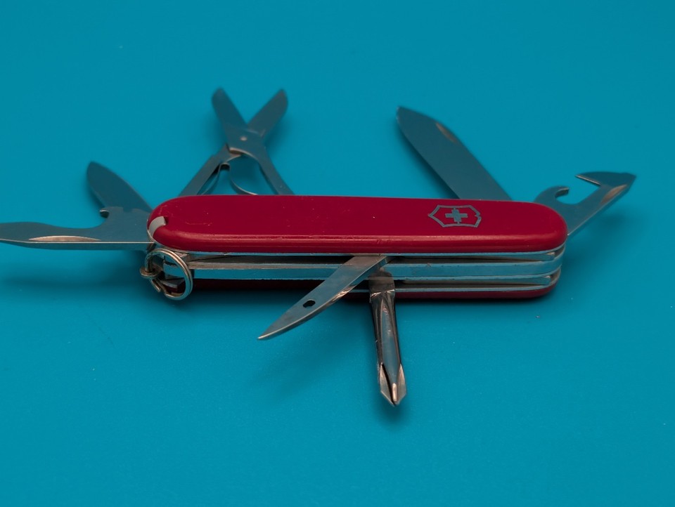 Victorinox Super Tinker Swiss Army Knife Multi Tool Red! | eBay