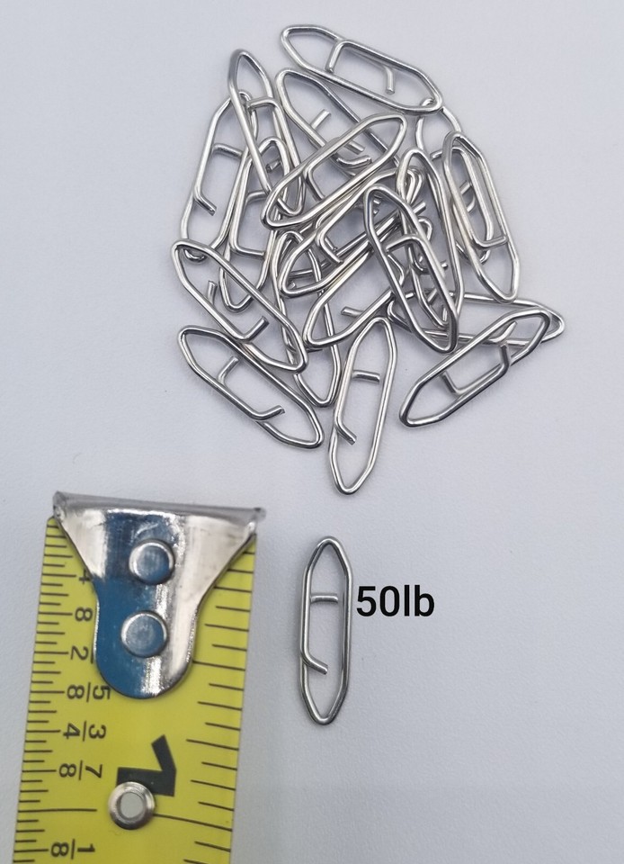 Power Clips, Quick Clips, Speed Clips, Fishing Snaps 50lb or 125lbs ...