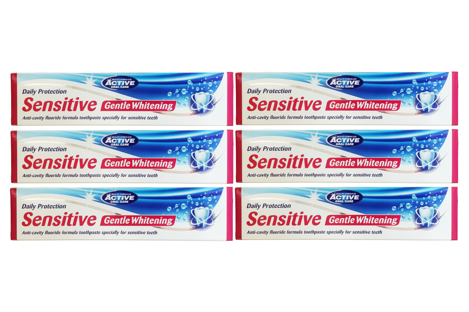 6 x Beauty Formulas Active Oral Care Daily Protection Toothpaste 3.38 ...