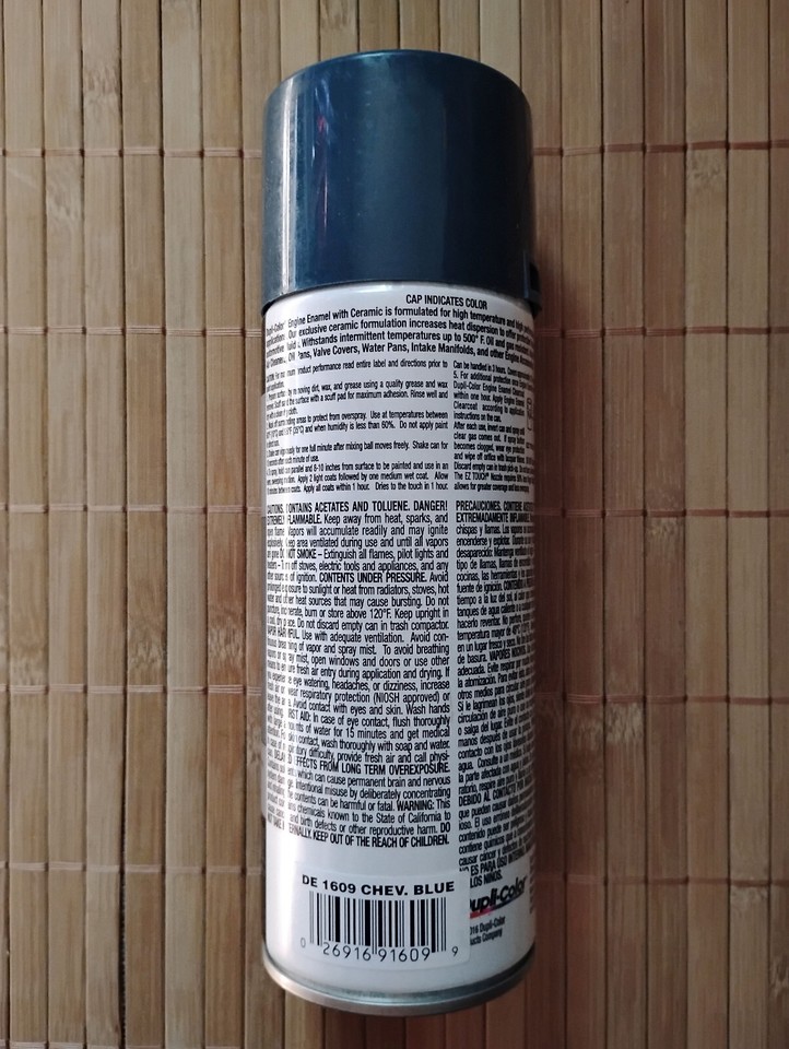 Dupli-Color EDE160907 Ceramic Chevrolet Blue Engine Paint - 12 oz ...