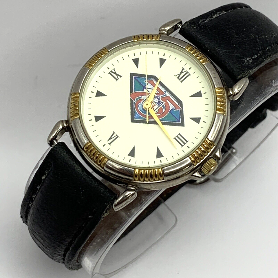 Womens 35mm NFL 75 Years Fossil Watch ZC-00345 Nice Condition Leather ...