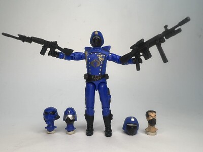 Gi Joe BLACK MAJOR Cobalt Guard Commander Cobra O-ring 3.75" FACTORY ...