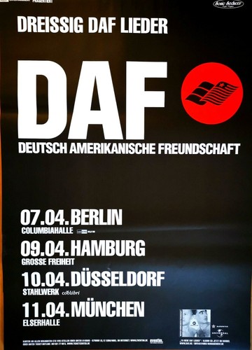 DAF 2003 TOUR - orig. Concert Poster - Konzert Plakat DIN A1 xx - YY ...