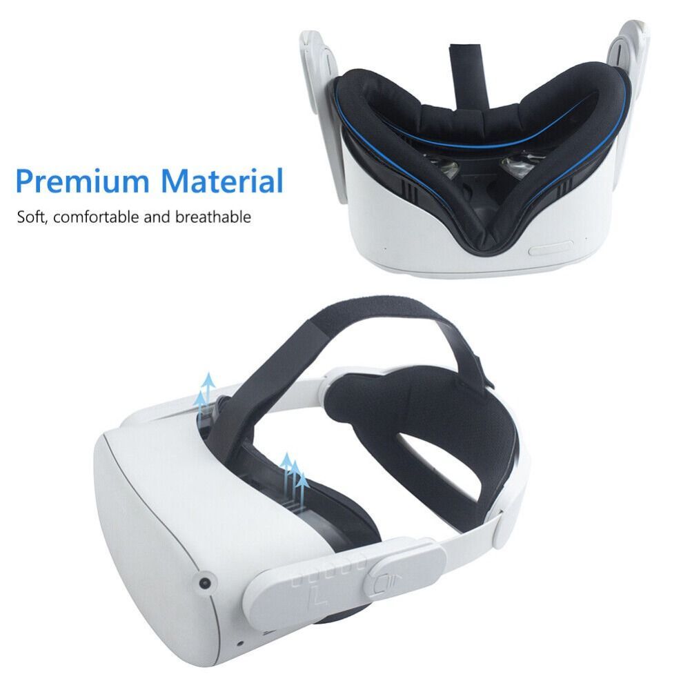 Breathable VR Facial Interface Light Blocking Skin Eye Mask for Quest 2 ...