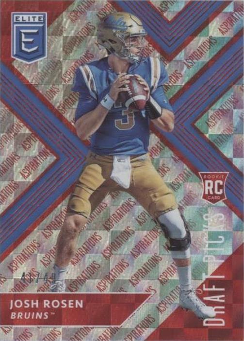 2018 Panini Elite Draft Picks - Draft Picks Josh Rosen #102 Aspirations ...