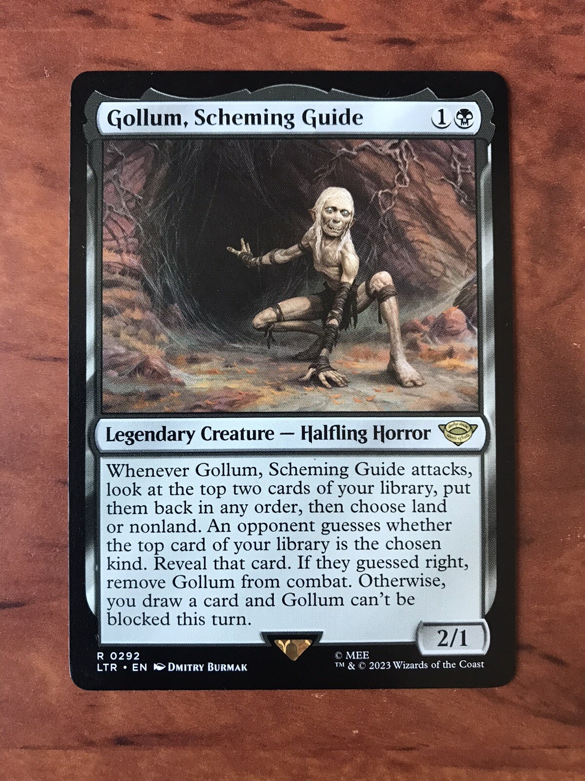 Gollum Scheming Guide MTG Magic the Gathering Card NM Near Mint Lord ...