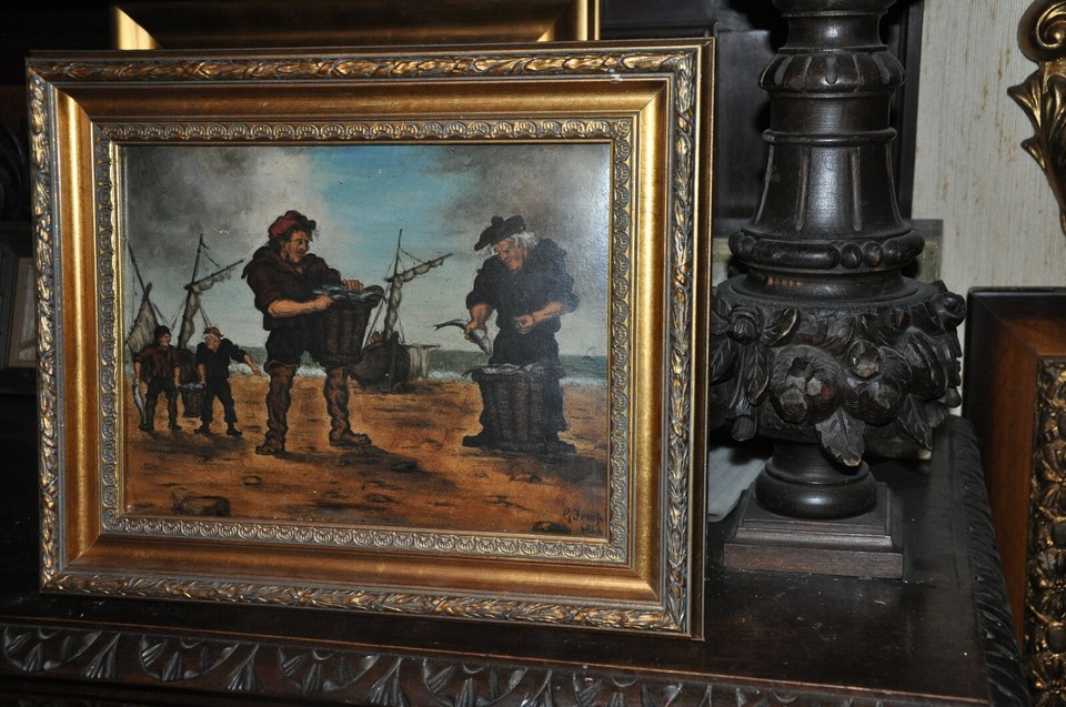 Antique Genre Painting by english Painter G Tempel | eBay