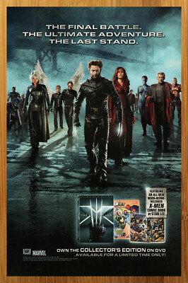 2006 X-3: X-Men The Last Stand DVD/Bluray Print Ad/Poster Marvel Promo ...